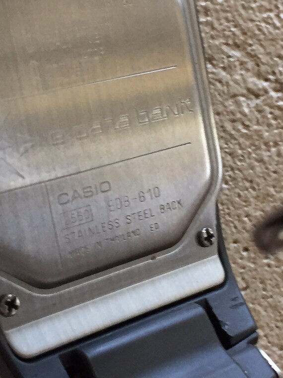 Vintage Casio EDB-610 2550 E-DATA bank mens watch NE… - Gem