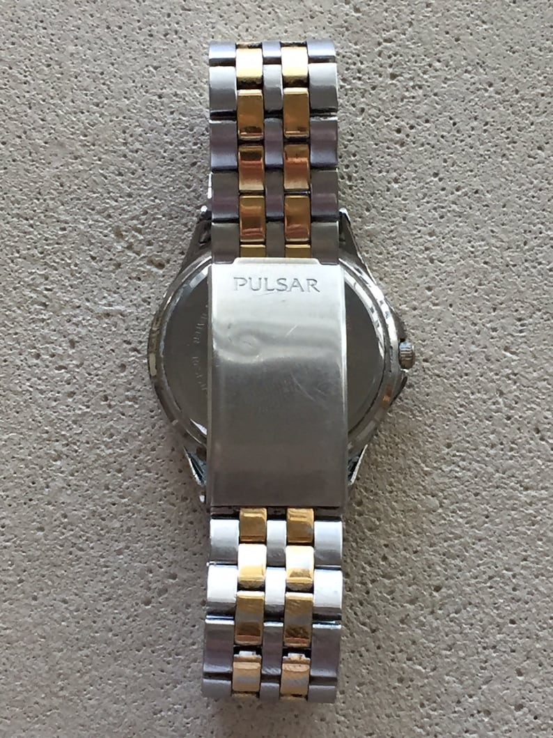 Pulsar by Seiko Mens 2-tone W/date Japan Quartz Watch W/r 50m - Etsy