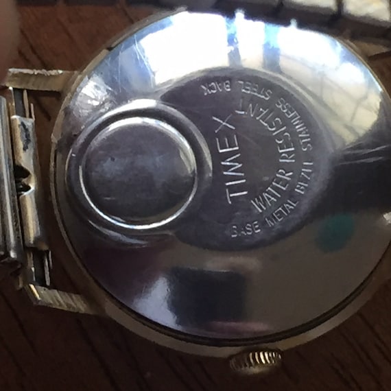Vintage Timex ELECTRIC rare mens watch w/date goldt… - Gem