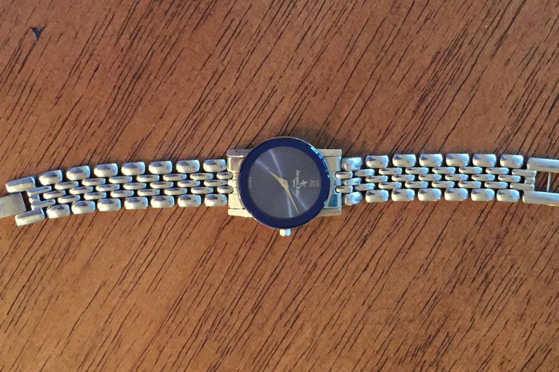 Jacques Edho Paris SWISS Ladies Watch Blue Dial No Numbers - Etsy