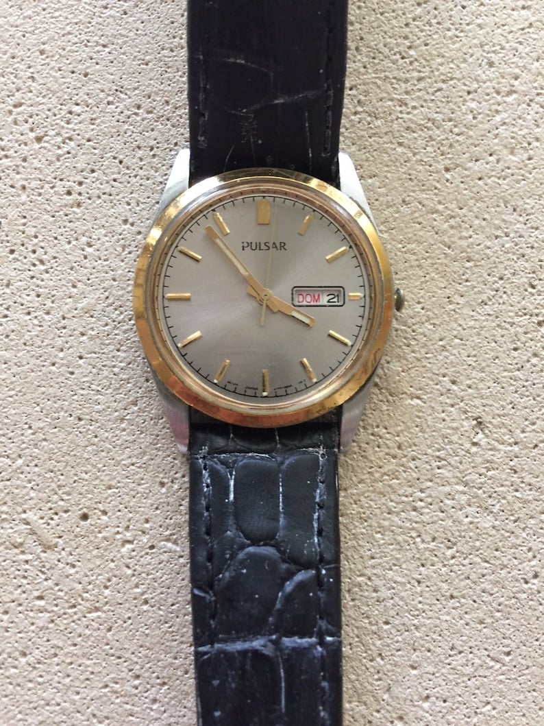 Pulsar by SEIKO Japan Qtz Mens 2-tone Watch Day/date NEW - Etsy