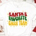 Santa's Favorite Cheer Team Svg Cheer Team Christmas Svg - Etsy