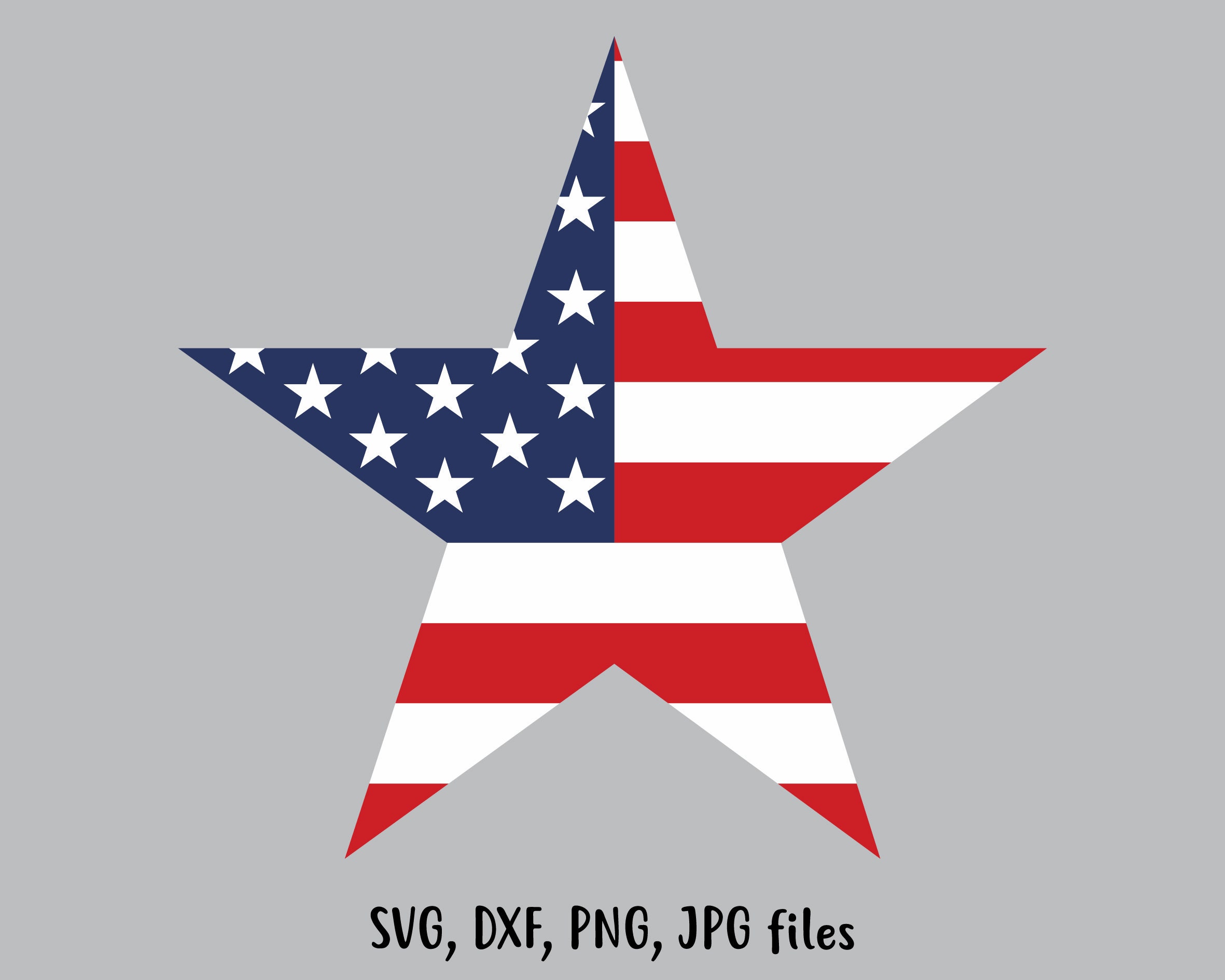 USA Flag Star SVG Independence Day Svg Patriotic Cut File - Etsy Canada