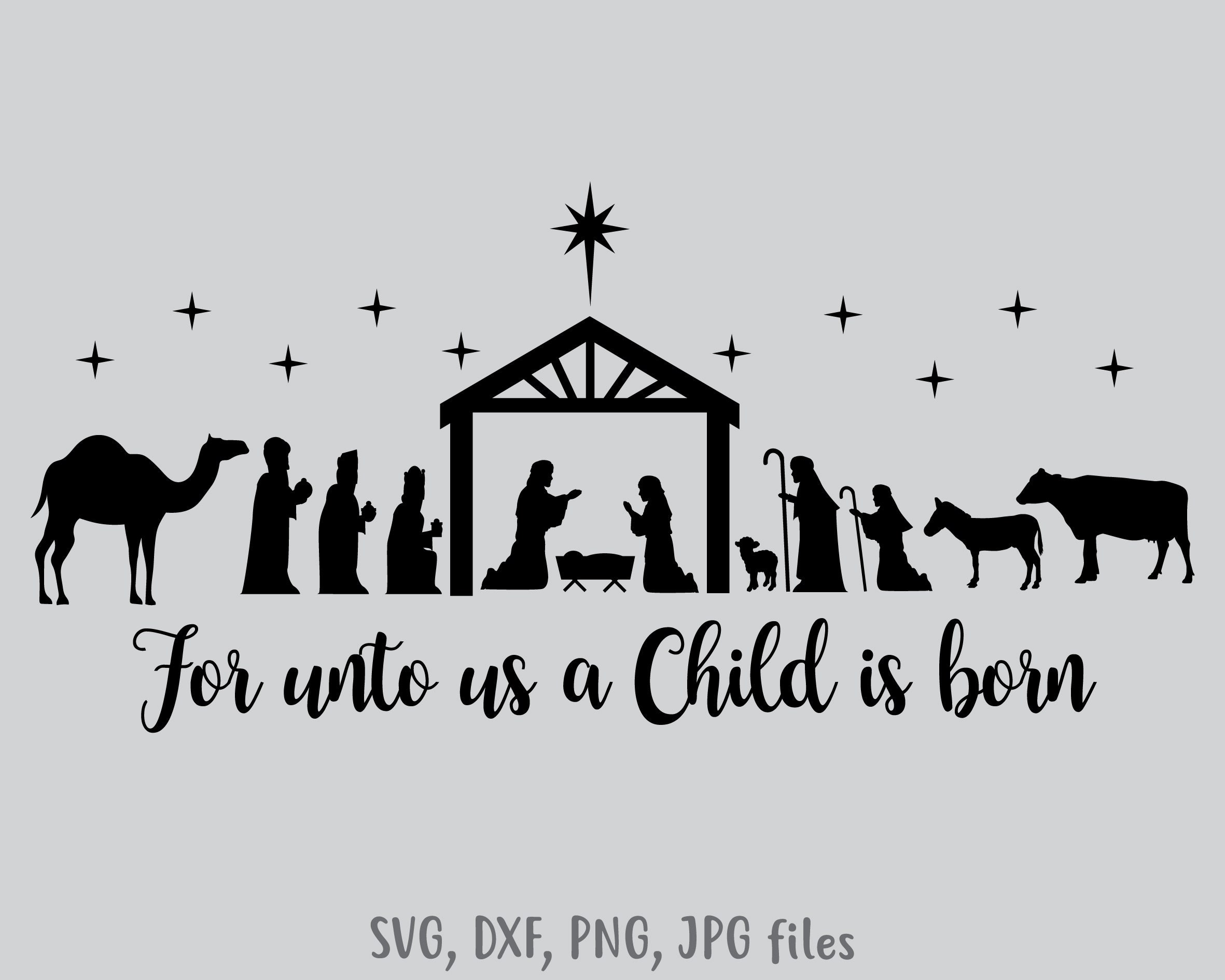 Nativity SVG Christmas SVG Christmas Cut File Christmas | Etsy
