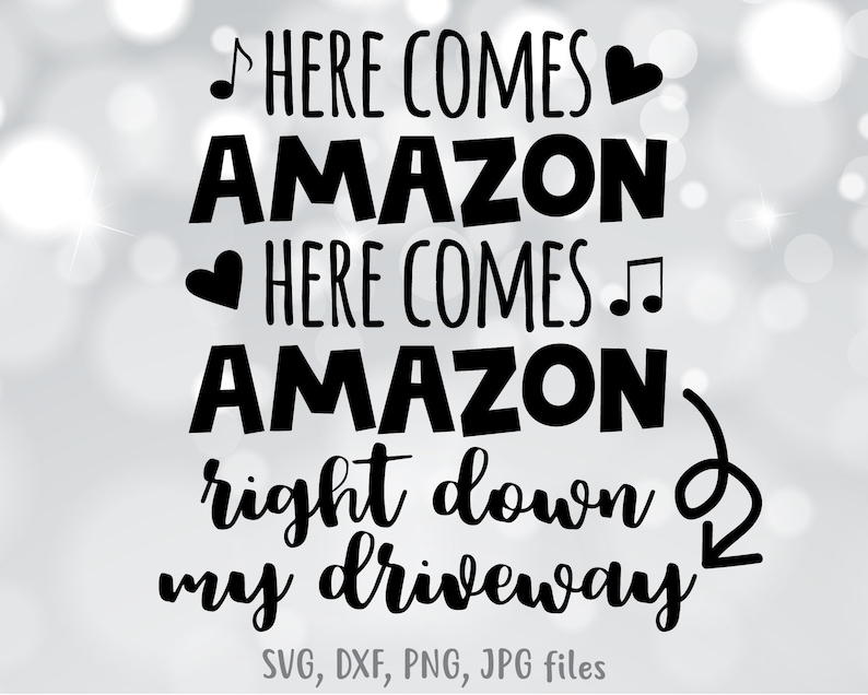 Here Comes Amazon Svg File Funny Christmas SVG Christmas - Etsy