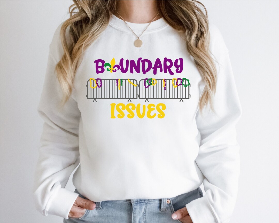 Boundary Issues Svg, Mardi Gras Svg, Fat Tuesday Parade Svg, Funny Mardi Gras Shirt Svg, Beads ...