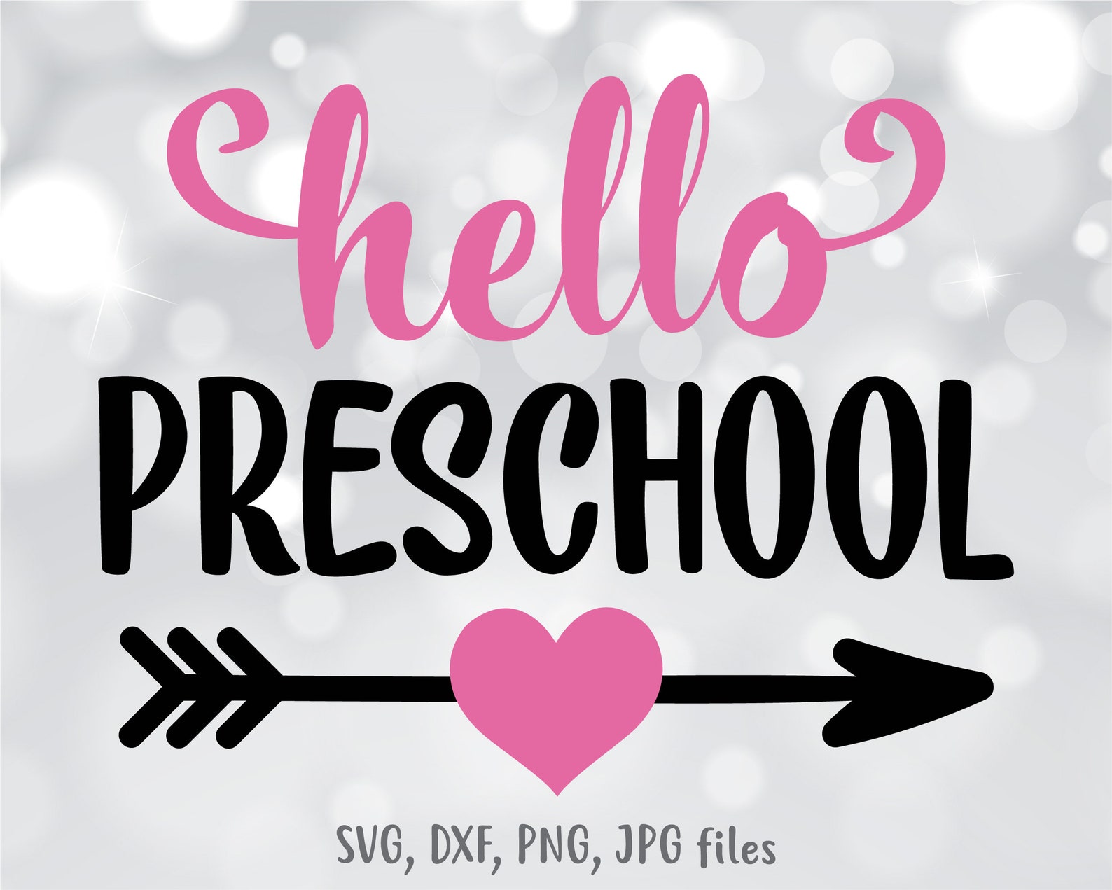 Hello Preschool SVG Hello Pre School Svg Girl Back to School - Etsy