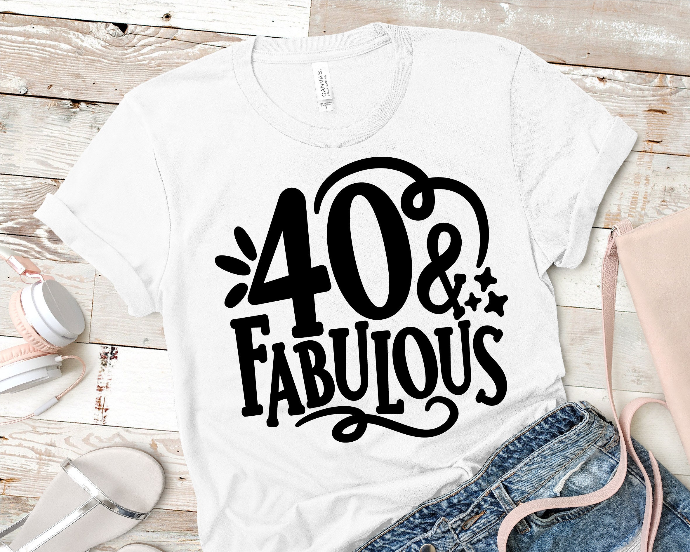 40 & Fabulous Svg 40th Birthday Svg Hello 40 Svg 40th - Etsy