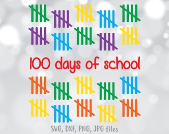 100 Days of School Svg 100 Days of School Dxf School Svg - Etsy