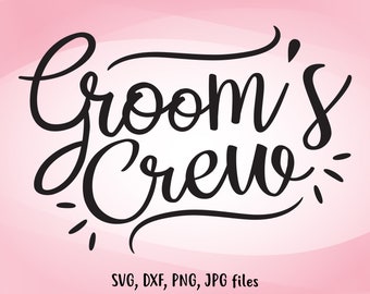 Groom Crew Svg | Etsy