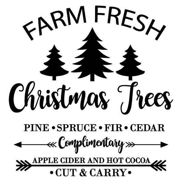 Tree Farm Sign - Etsy