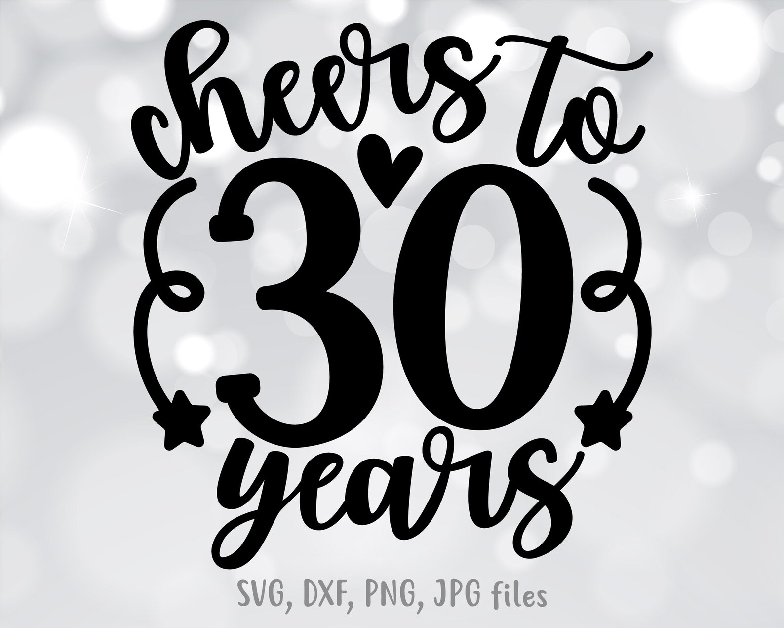 Cheers to 30 Years Svg 30th Birthday Svg Hello 30 Svg 30 - Etsy