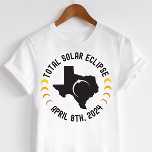 Texas Solar Eclipse Svg, April 8th 2024 Total Solar Eclipse Texas Svg ...