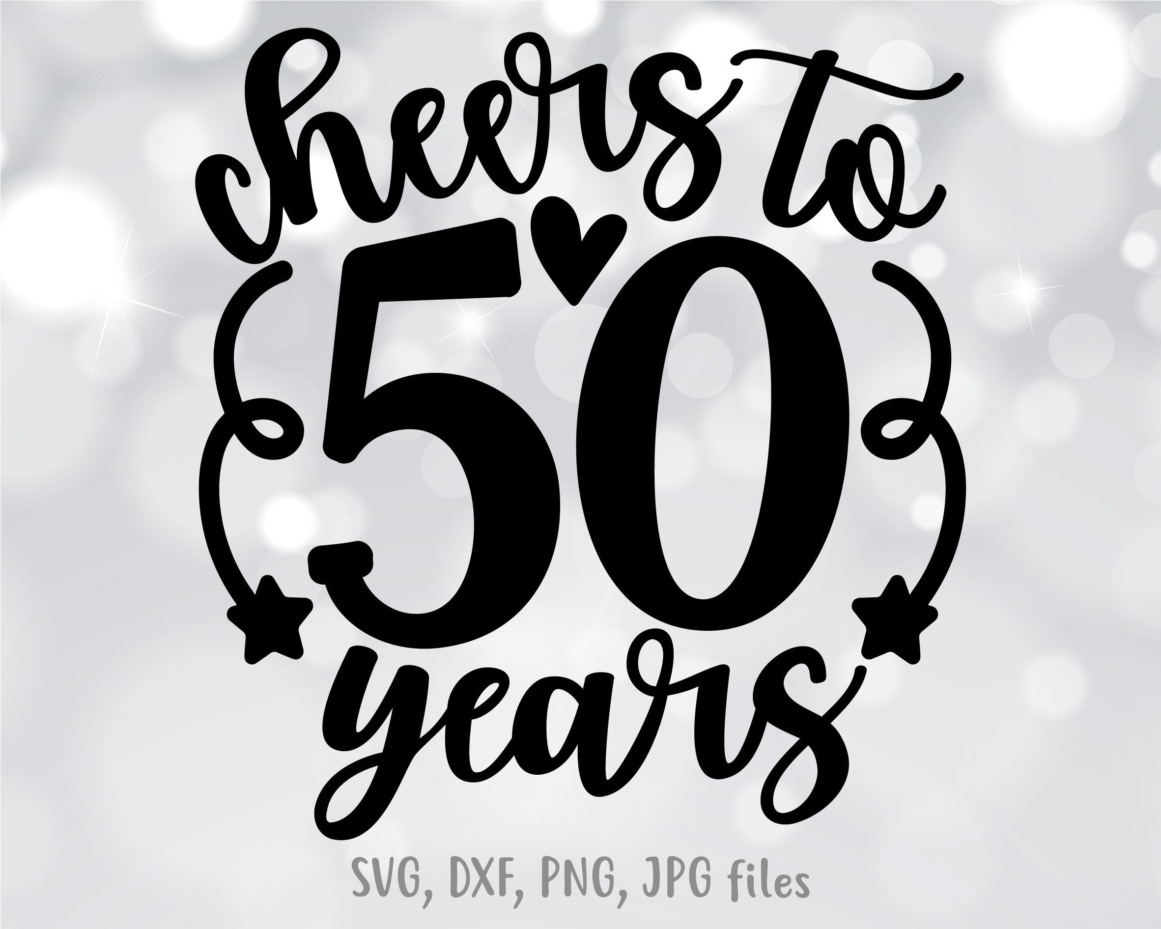 Proost op 50 jaar svg 50e verjaardag svg Hallo vijftig svg - Etsy Nederland