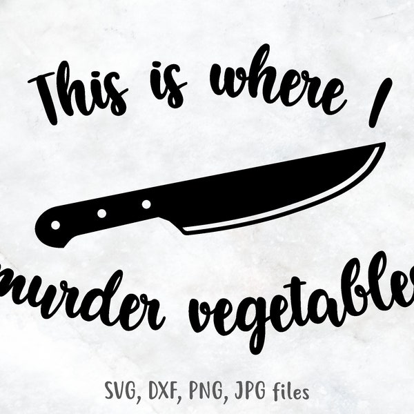Murder Vegetables Svg - Etsy Australia