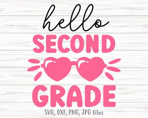 Hola Segundo Grado SVG Niña 2do Grado svg 2do Grado Niña - Etsy México