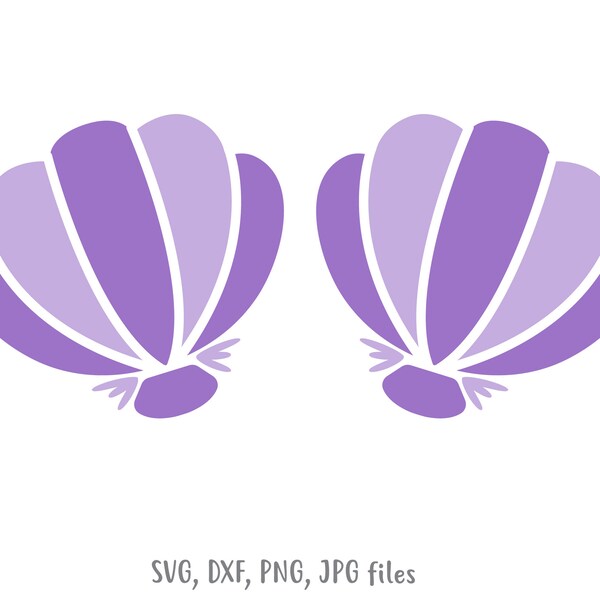 Shell Bra Svg - Etsy