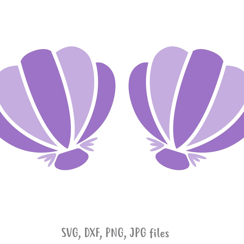 Shell Bra Svg - Etsy