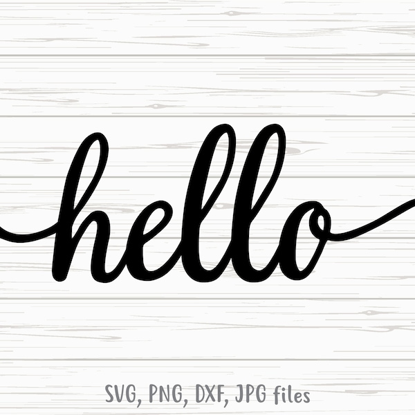 Hello Svg - Etsy Canada