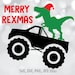 Merry Rexmas Svg, Christmas Dinosaur Svg, Boy Christmas Svg, Monster ...