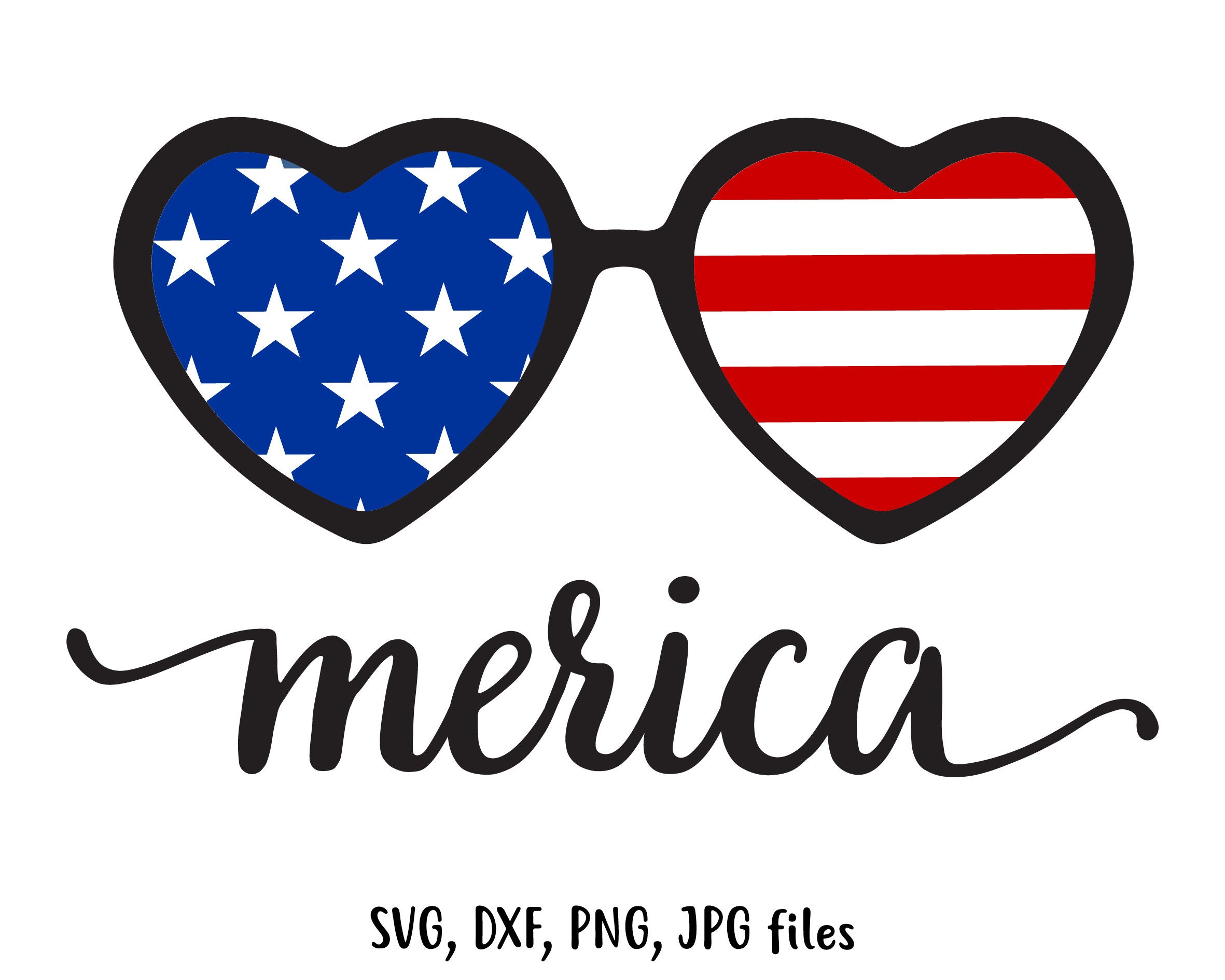 Drawing & Drafting Merica SVG 4th of July svg Flag Cricut & Silhouette ...