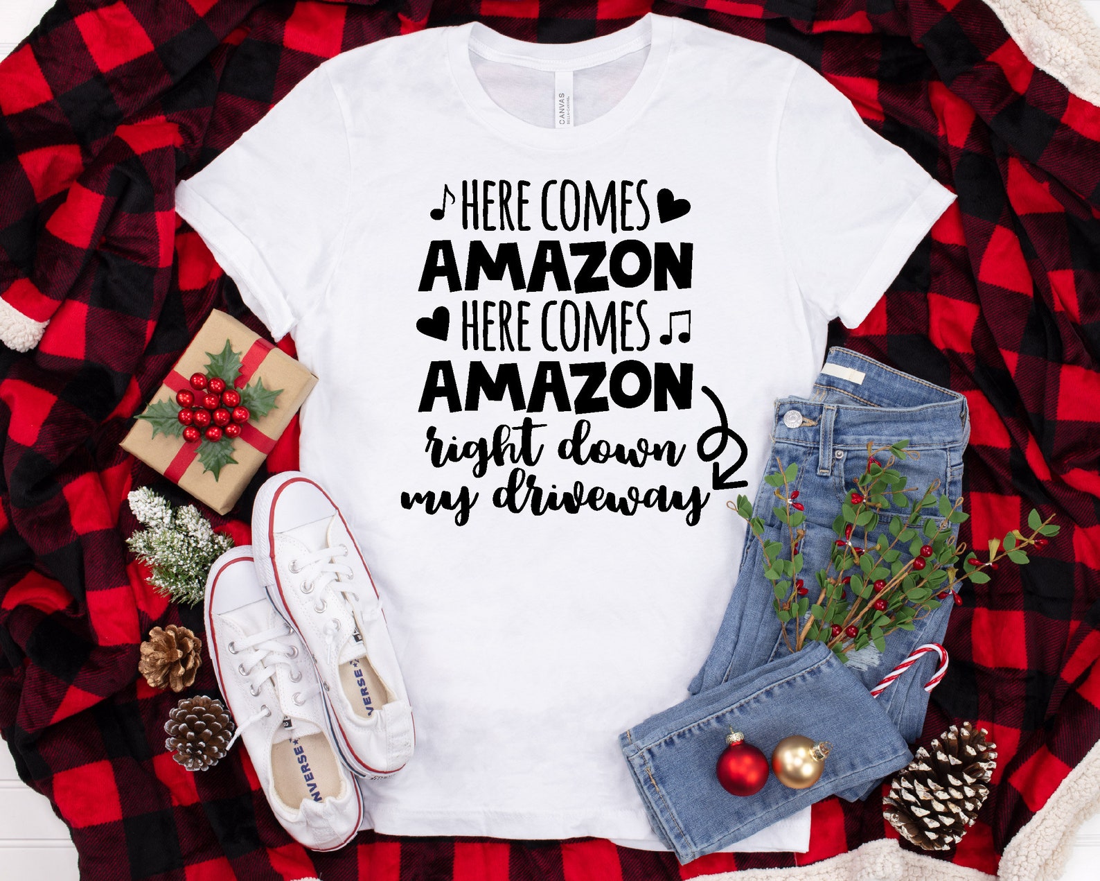 Here Comes Amazon Svg File Funny Christmas SVG Christmas - Etsy