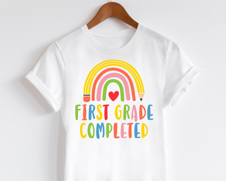 First Grade Completed Svg Girl Last Day of 1st Grade Svg - Etsy