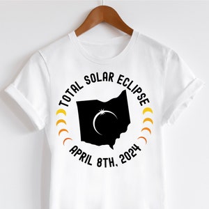Ohio Solar Eclipse Svg, April 8th 2024 Total Solar Eclipse Ohio Svg SVG ...