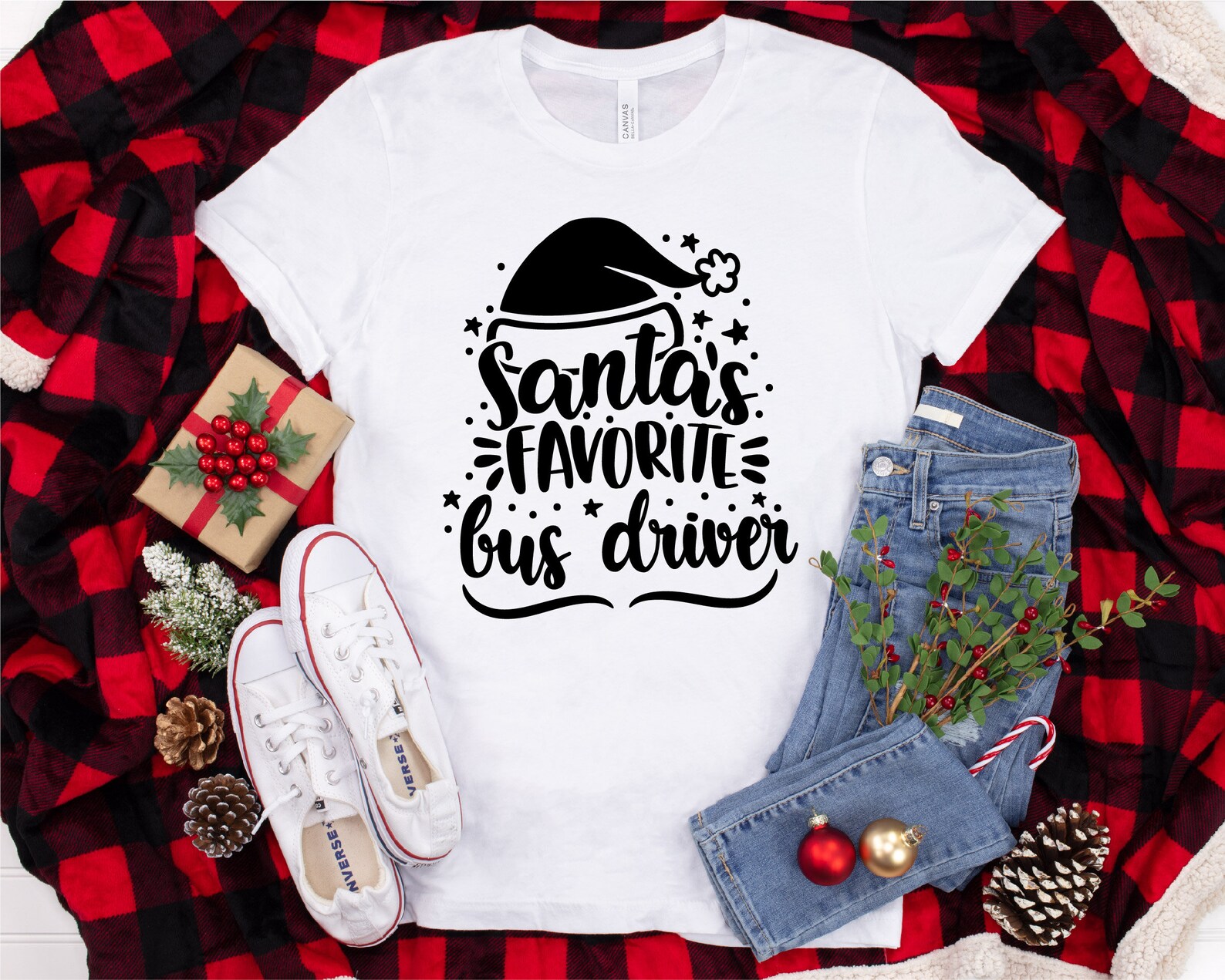 Santa's Favorite Bus Driver Svg, Bus Driver Christmas Svg, Bus Driver ...