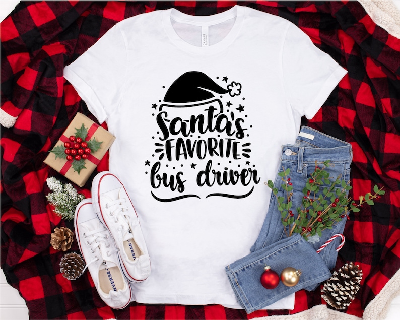 Santa's Favorite Bus Driver Svg Bus Driver Christmas Svg - Etsy