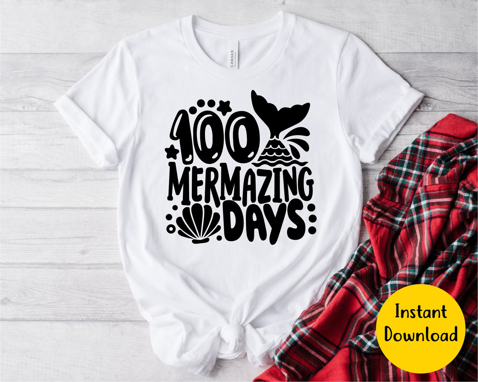 100 Mermazing Days Mermaid 100 Days of School Svg 100th Day - Etsy