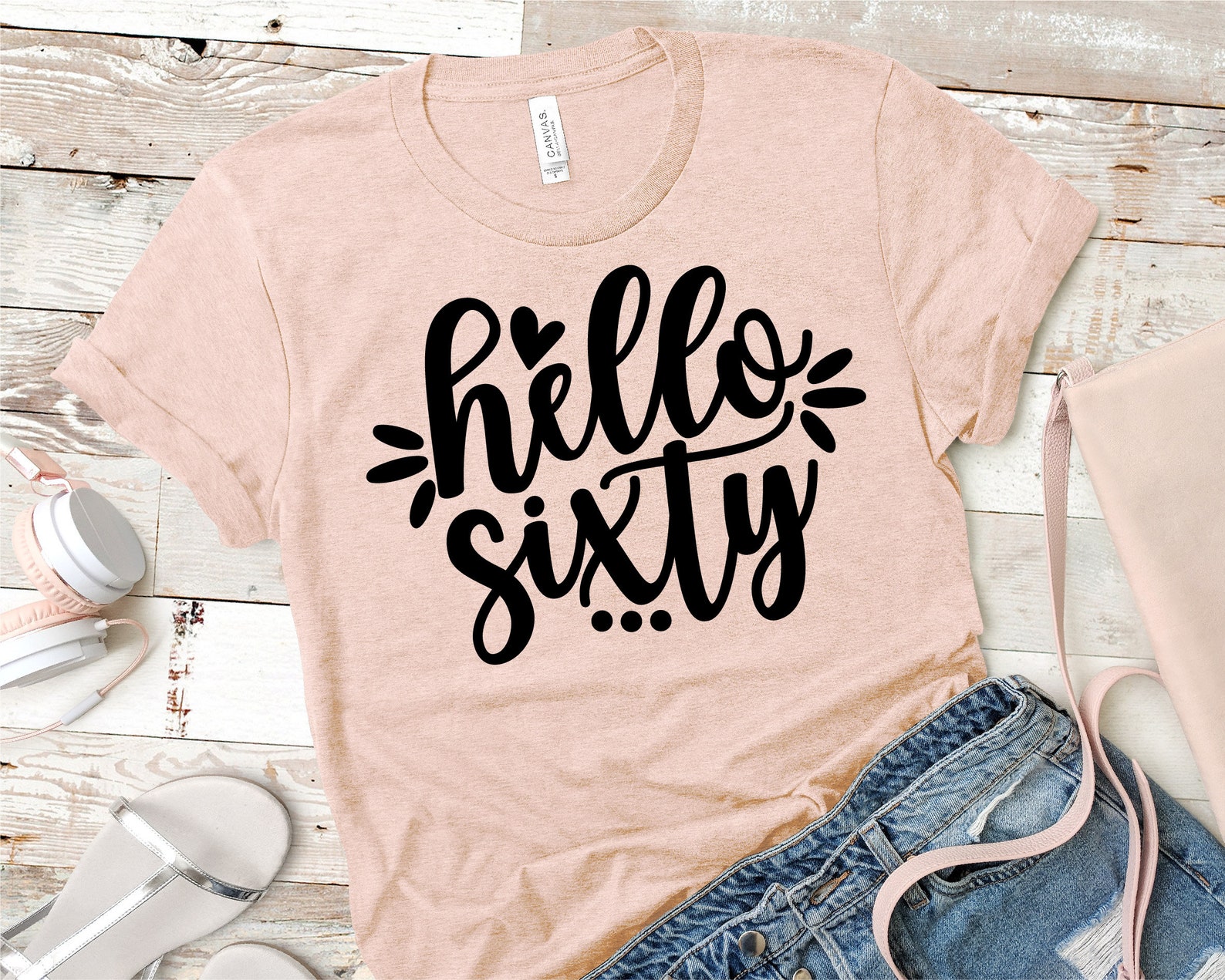 Hello Sixty Svg 60th Birthday Svg Hello 60 Svg 60 Years Old - Etsy