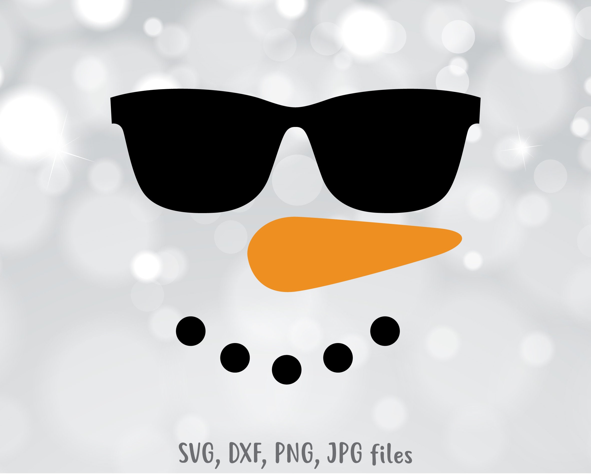 Snowman face SVG file Snowman dxf Snowmen Cut file Face | Etsy