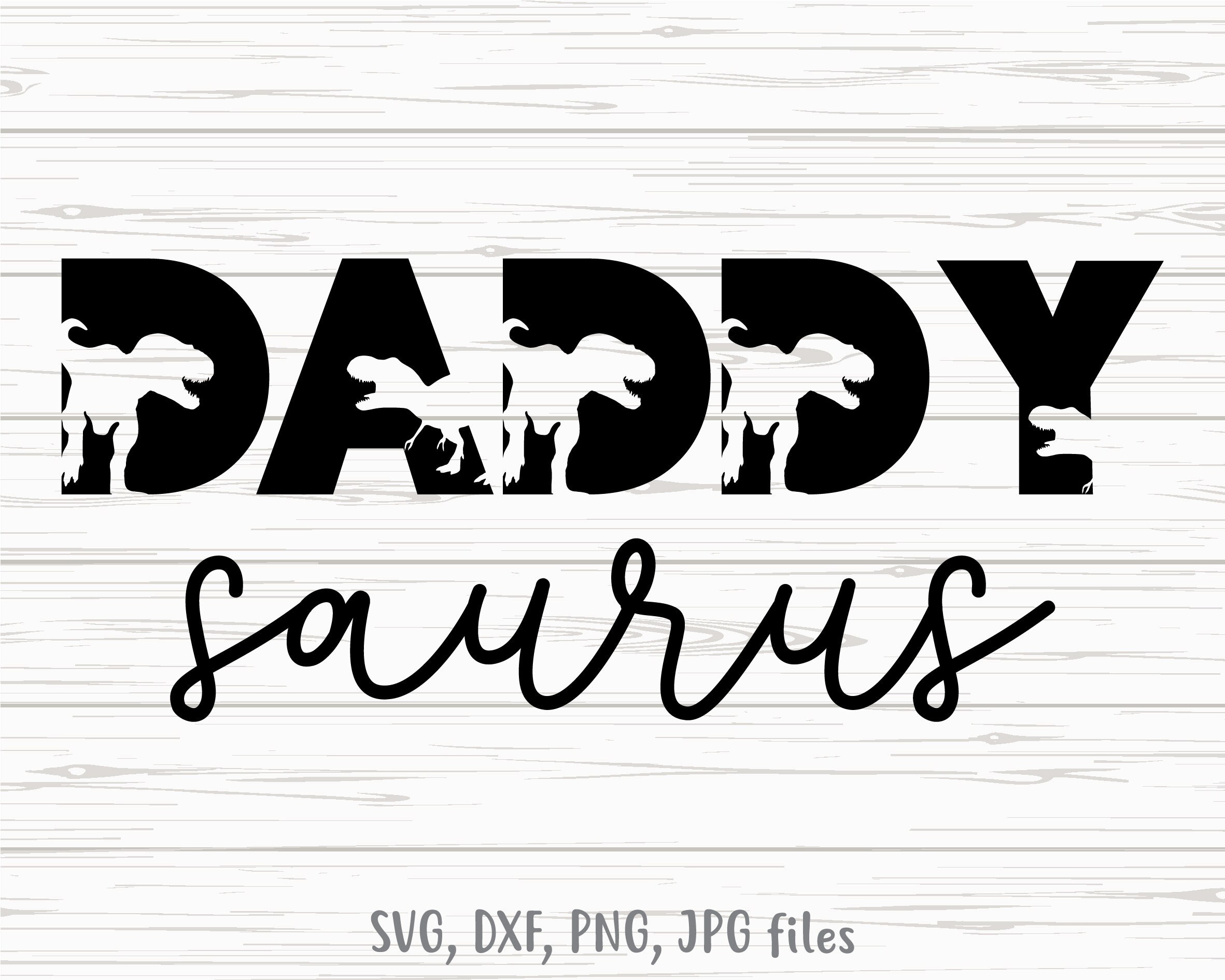 Daddy Saurus SVG Family Dinosaur Svg Dinosaur Dad - Etsy