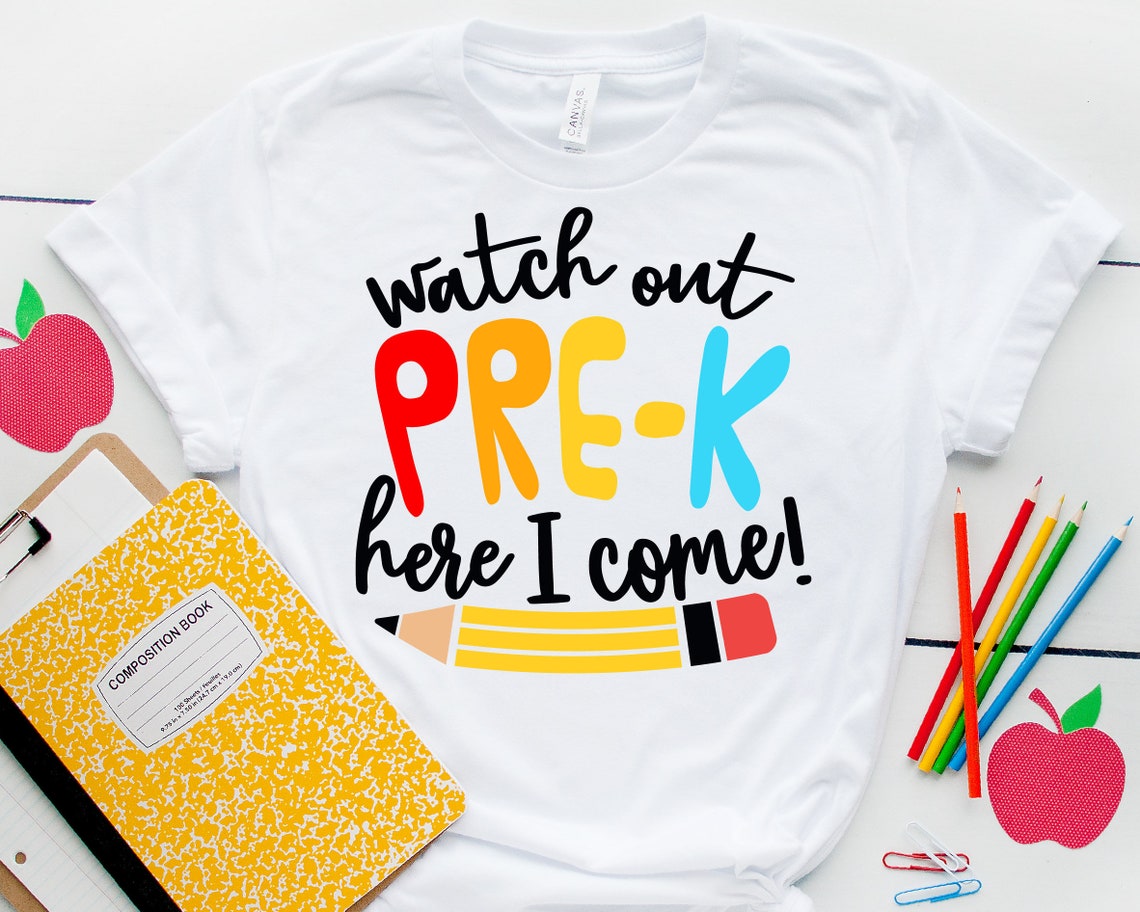 Watch Out Pre-k Here I Come Svg Funny Pre-k SVG Pre-k Back - Etsy