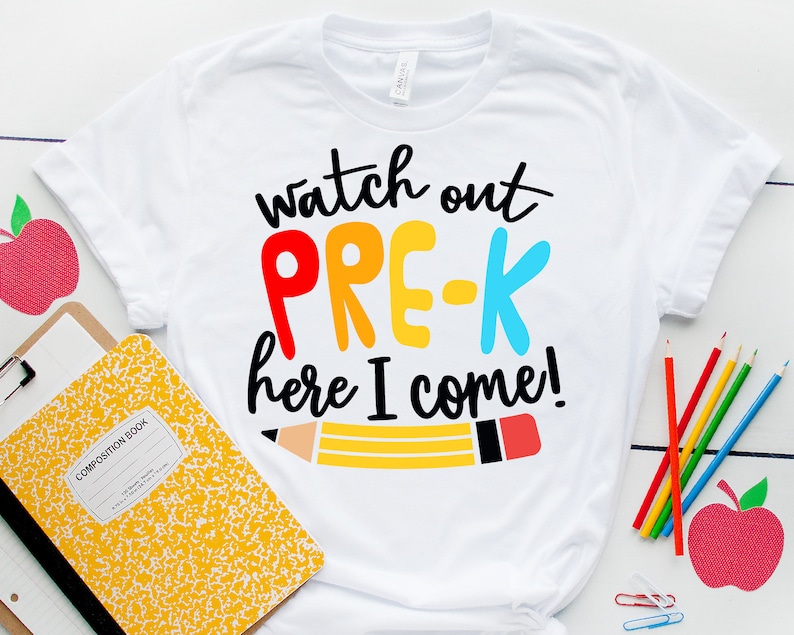 Watch Out Pre-k Here I Come Svg Funny Pre-k SVG Pre-k Back - Etsy