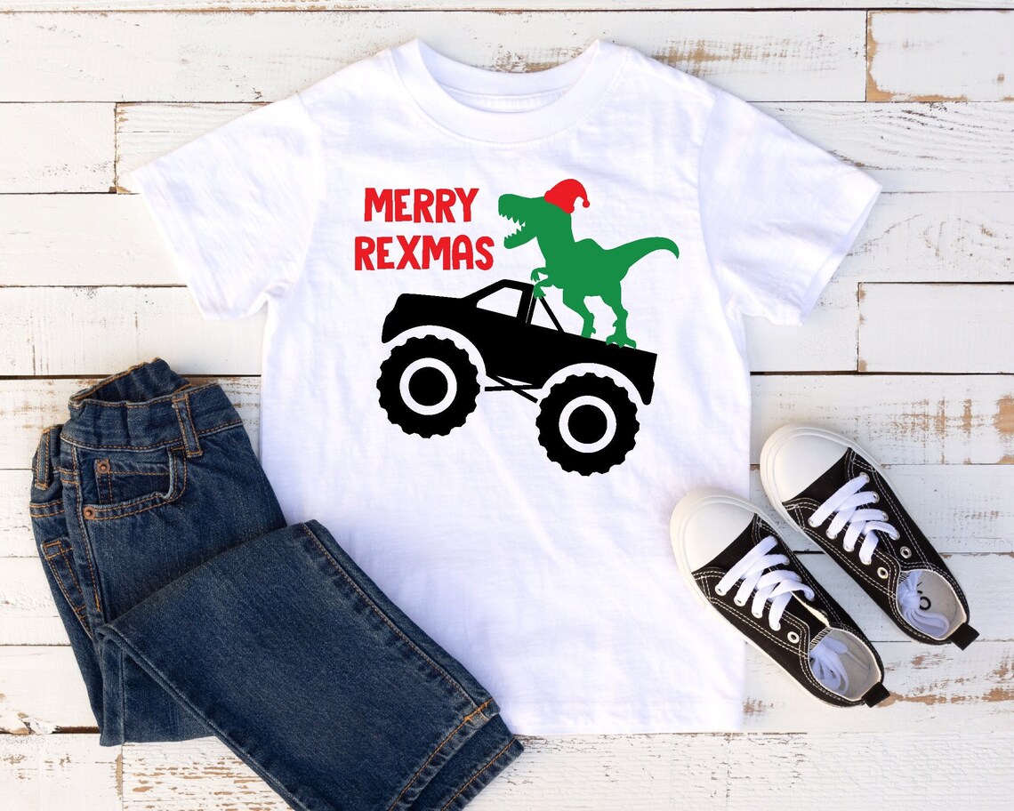 Merry Rexmas Svg, Christmas Dinosaur Svg, Boy Christmas Svg, Monster ...