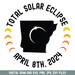 Texas Solar Eclipse Svg, April 8th 2024 Total Solar Eclipse Texas Svg ...