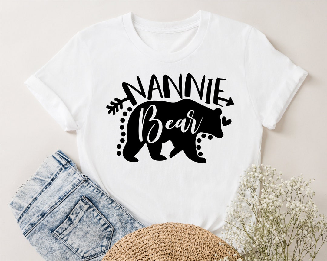 Nannie Bear Svg Nannie Svg Nannie Shirt Design Nannie Bear - Etsy