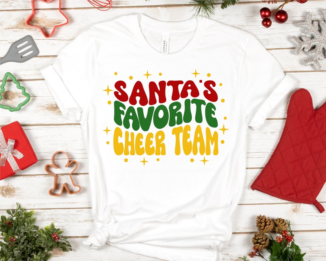 Santa's Favorite Cheer Team Svg, Cheer Team Christmas Svg, Cheer Dance ...