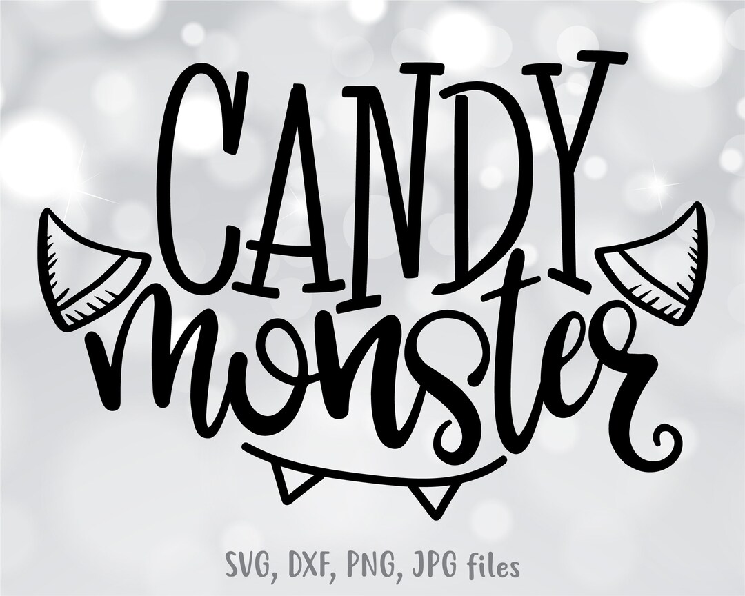 Candy Monster Svg, Kids Halloween Svg, Boy Halloween Shirt Svg File ...