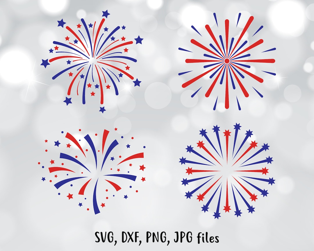 Fireworks SVG, 4th of July Firework Svg, Independence Day Svg, USA ...