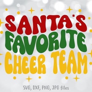 Santa's Favorite Cheer Team Svg, Cheer Team Christmas Svg, Cheer Dance ...