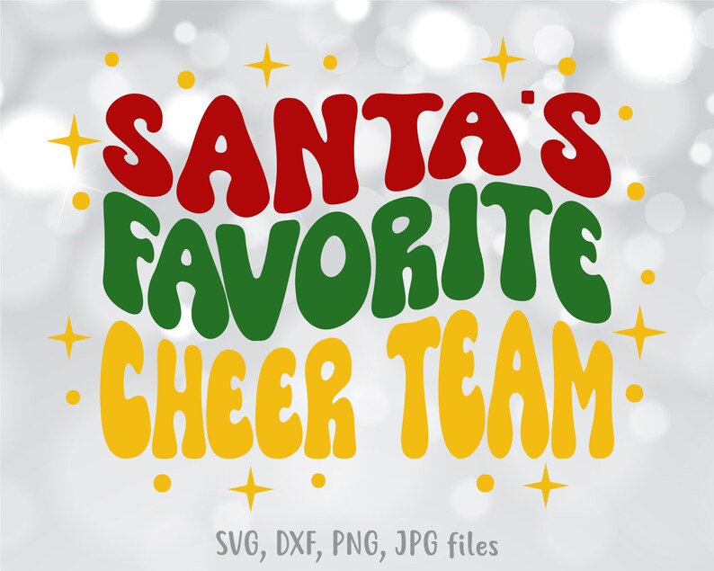 Santa's Favorite Cheer Team Svg, Cheer Team Christmas Svg, Cheer Dance ...