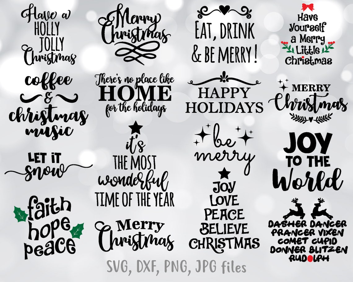 40 Holiday SVG Bundle Holiday Svg Shirts Christmas Svg Pack | Etsy