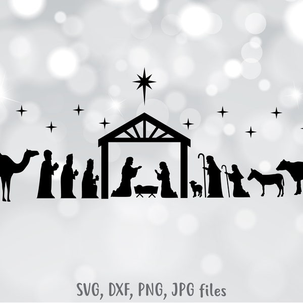Nativity Svg - Etsy