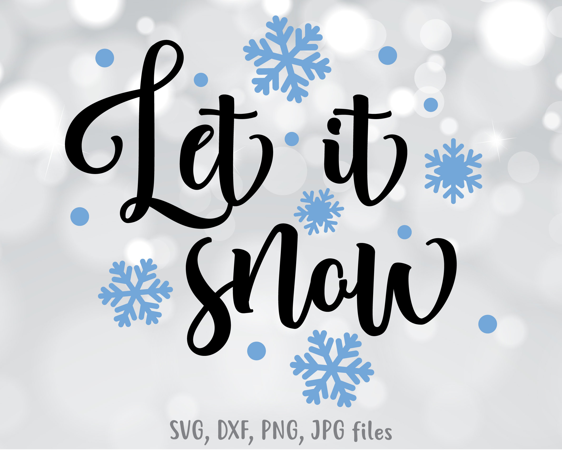 Let It Snow SVG Christmas Sign Svg Christmas SVG Home Decor - Etsy