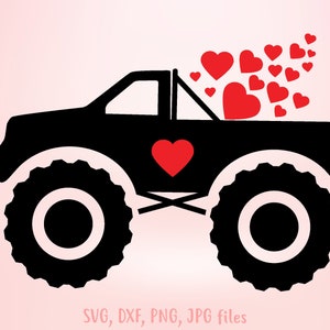 Boy Valentine Svg, Valentine Truck Svg, Valentines Svg Files, Love ...