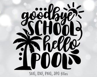 Hello Pool Svg - Etsy