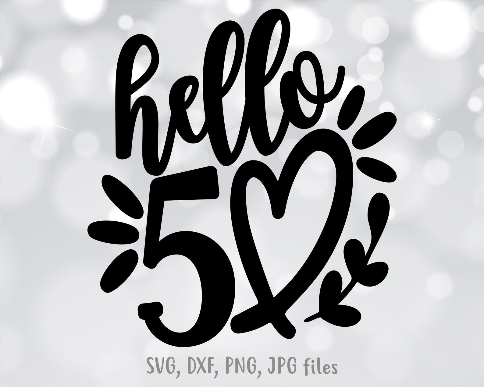 Hello Fifty Svg 50th Birthday Svg Hello 50 Svg 50 Years Old - Etsy